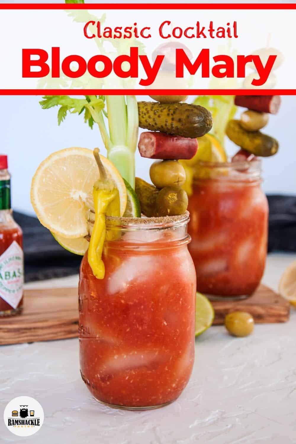 Classic Bloody Mary Recipe - Brunch Drinks - Ramshackle Pantry