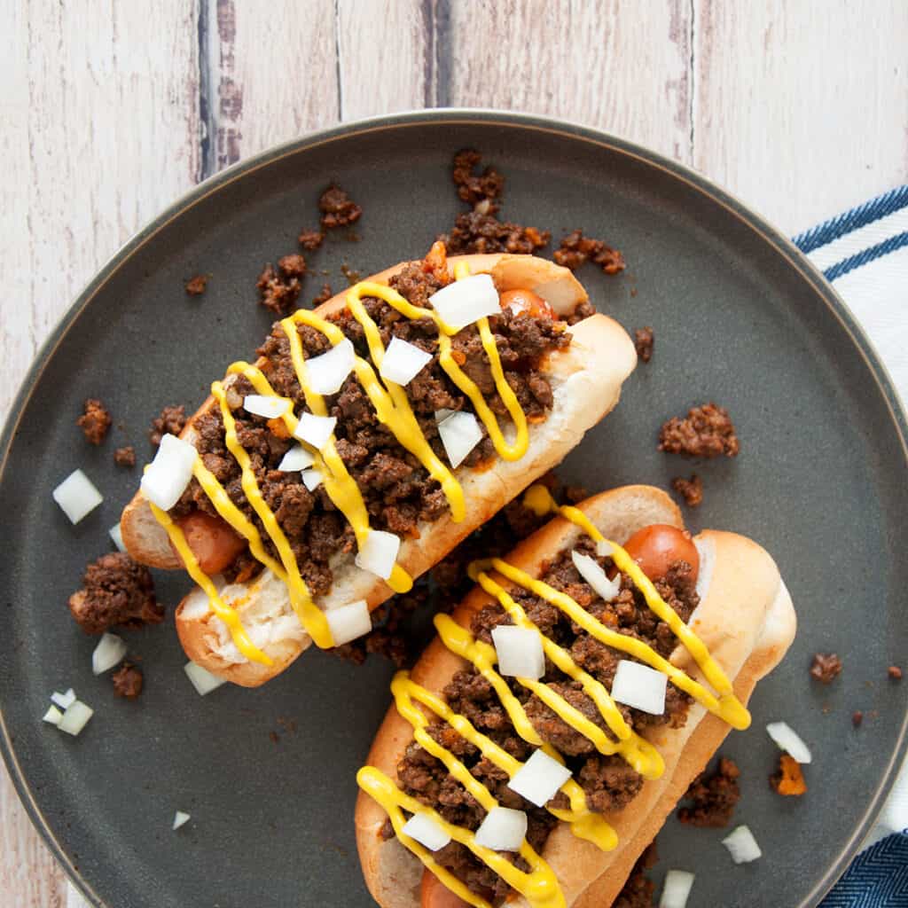 Detroit Coney Dog with Homemade Coney Sauce - Ramshackle Pantry