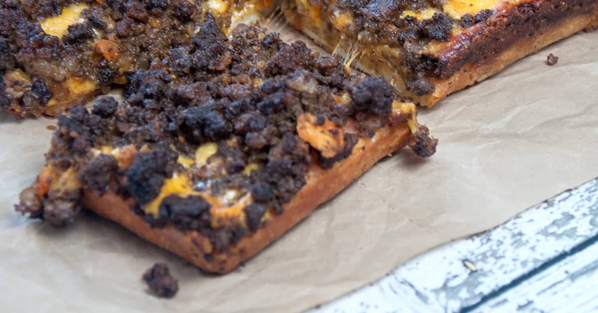 Detroit Style Coney Island Pizza Recipe - Ramshackle Pantry