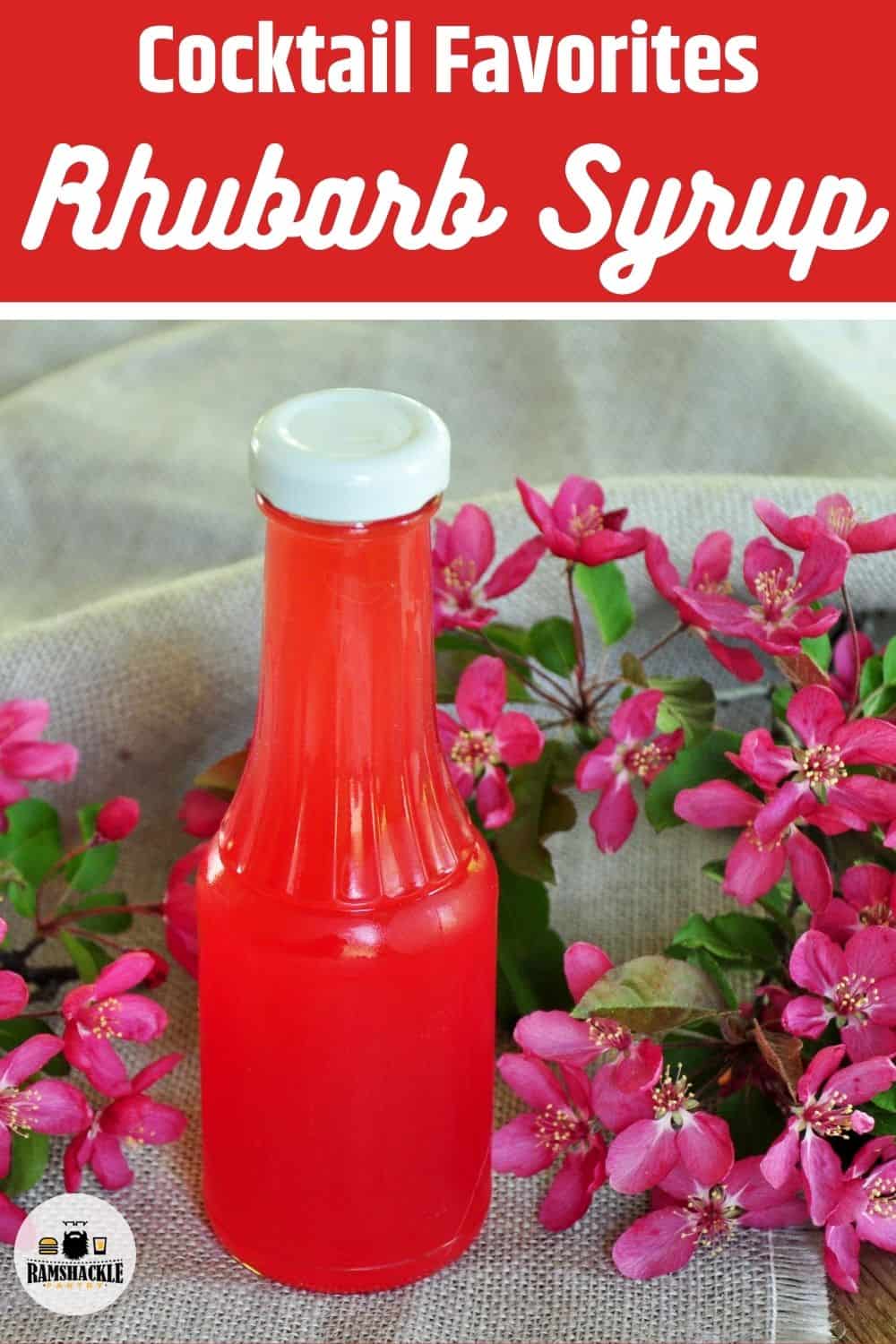 Rhubarb Syrup for Cocktails - Ramshackle Pantry