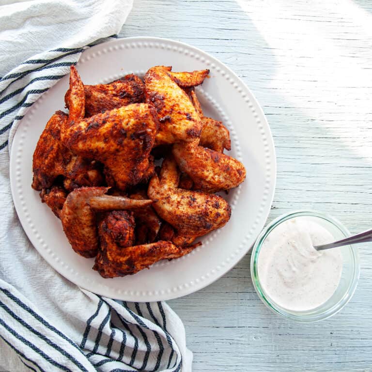 Sweet and Spicy Dry Rub Chicken Wings - Ramshackle Pantry