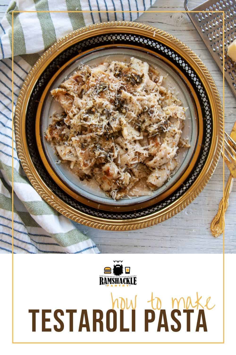 Testaroli Pasta Recipe - Classic Italian Pasta - Ramshackle Pantry