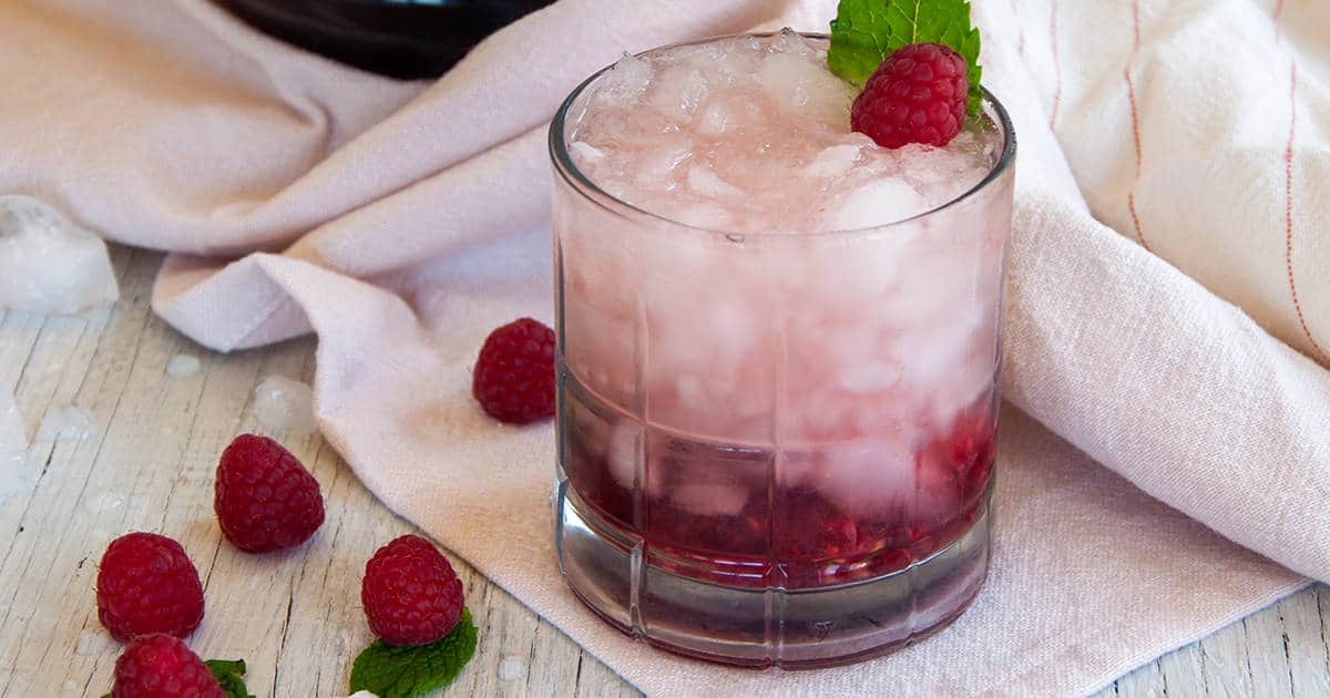 Raspberry Gin Smash Cocktail - Ramshackle Pantry