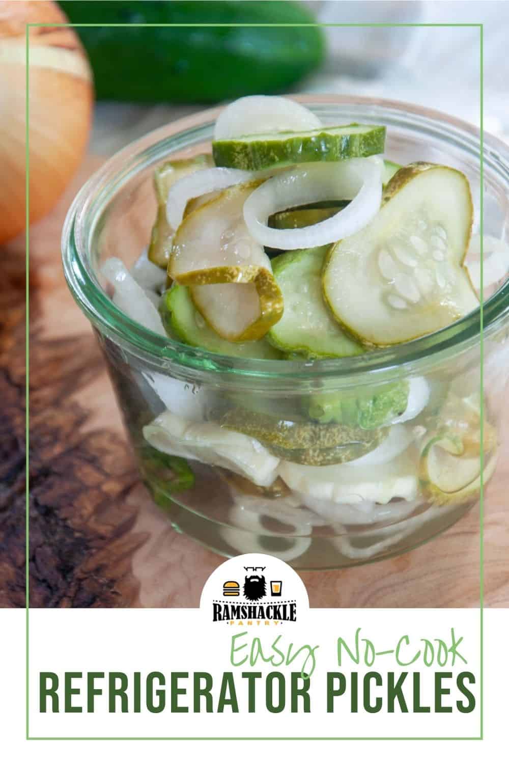 Easy No-Cook Refrigerator Pickles - Ramshackle Pantry