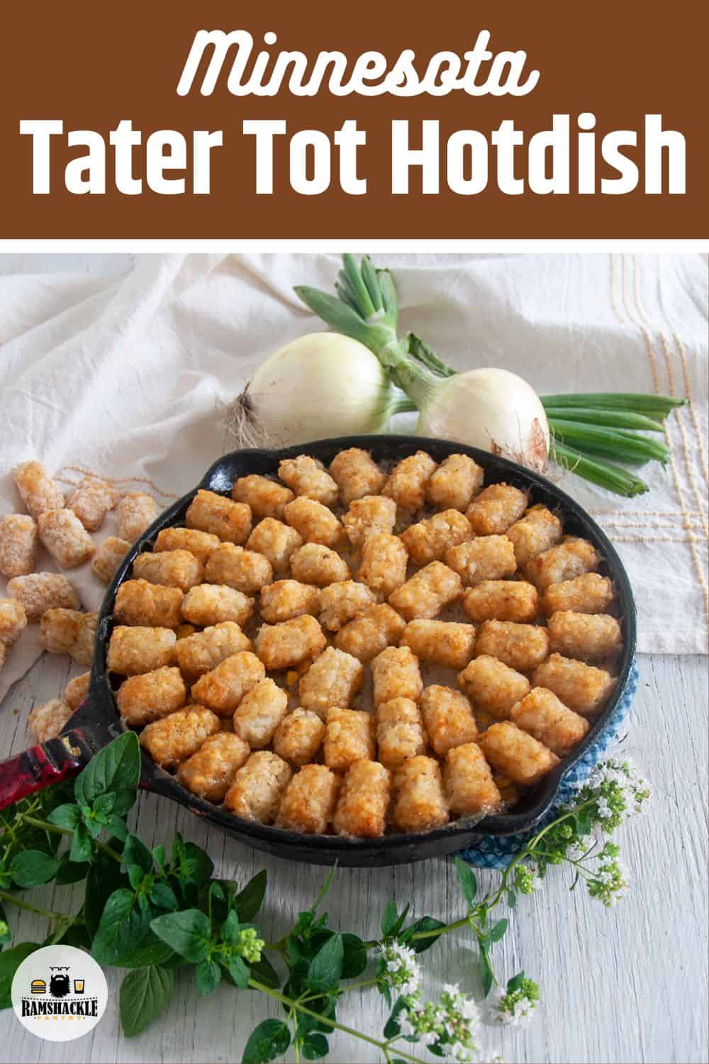 Easy Minnesota Tater Tot Hotdish without Canned Soup - Ramshackle Pantry